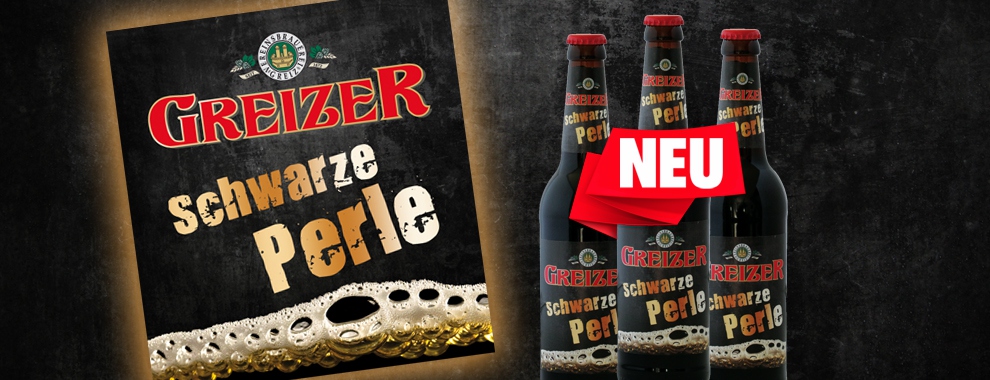 JETZT NEU! GREIZER Schwarze Perle - Greizer Vereinsbrauerei